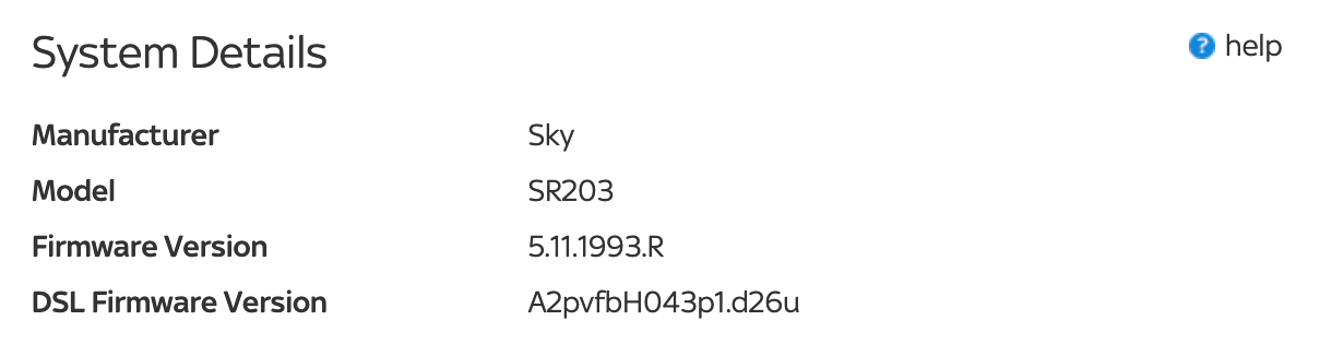Maintenance | Router Status